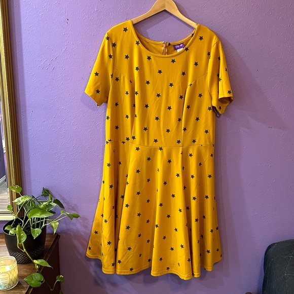 Unique Vintage | Dresses | Unique Vintage X Gb Modcloth Yellow Star ...